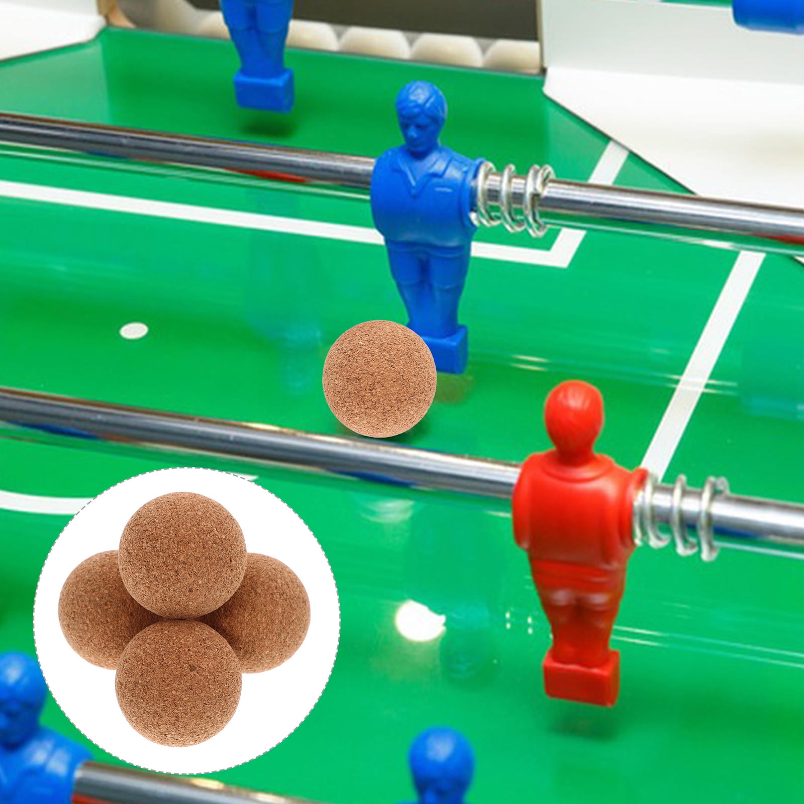 HOMEMAXS Wood Foosball Table Ball for Playing Khaki Color Great ...