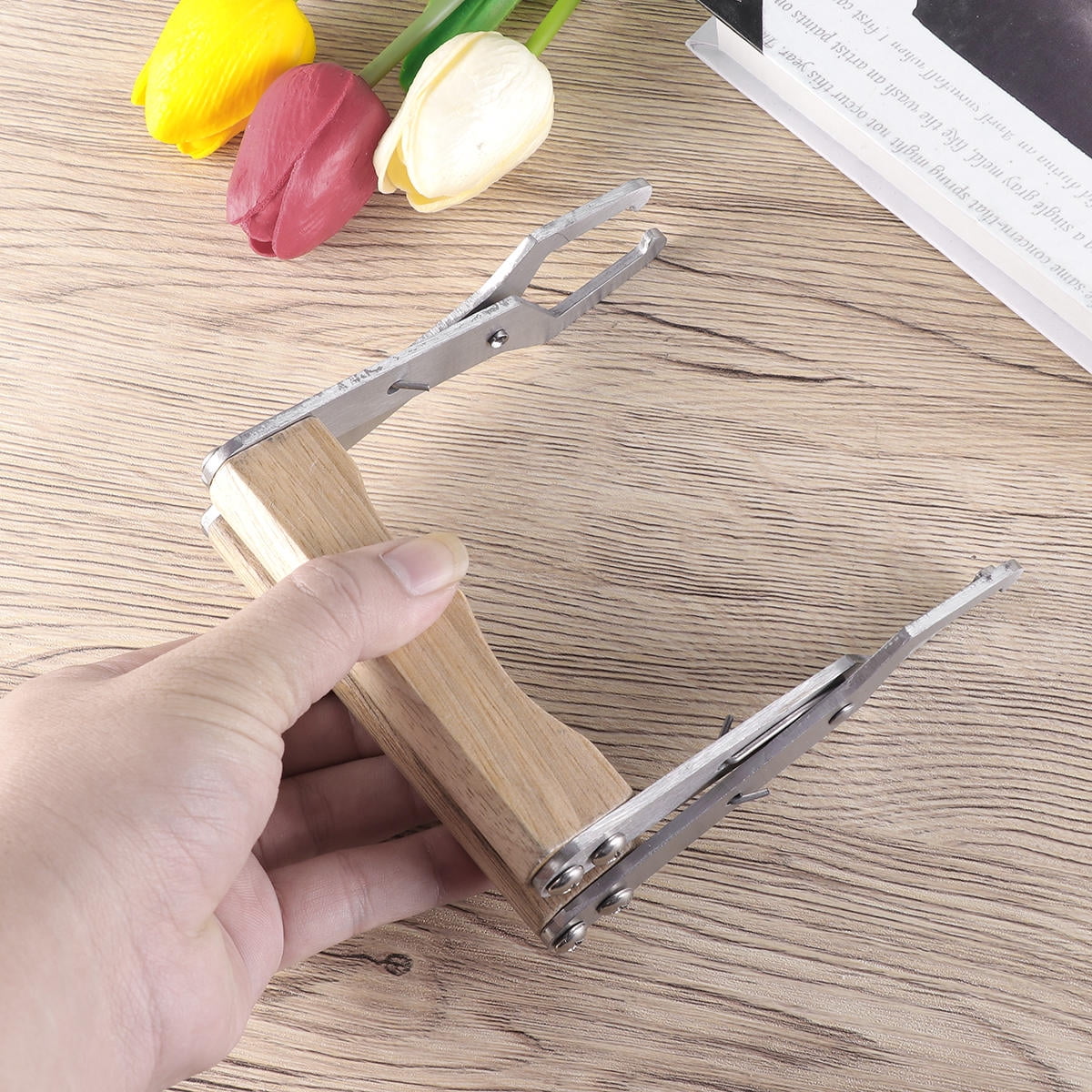 HOMEMAXS Wood Handle Beekeeping Bee Hive Frame Holder Lifter Capture ...