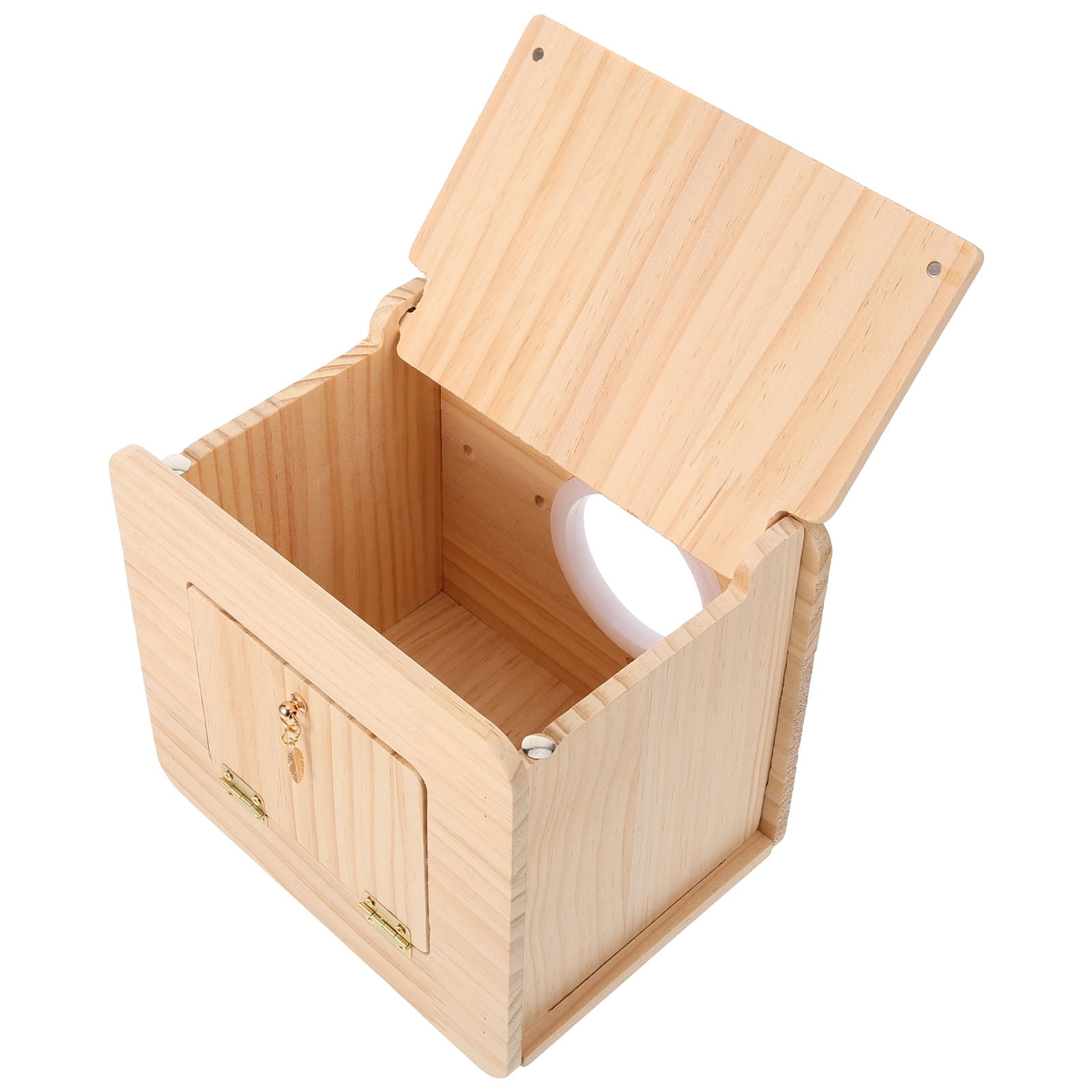 HOMEMAXS Wood Parakeet Nesting Box Budgie Cockatiel Breeding Box Bird ...