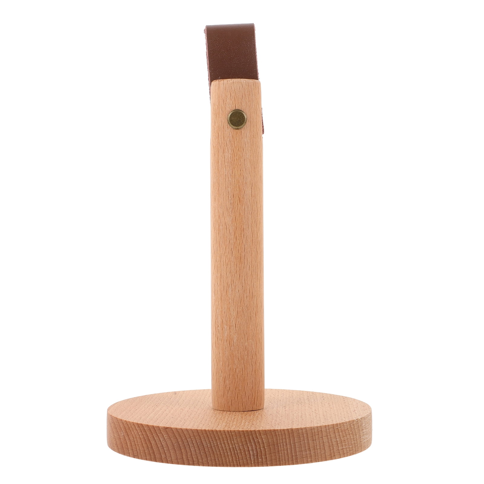 HOMEMAXS Wood Roll Paper Holder Paper Roll Holder Countertop Roll Paper ...
