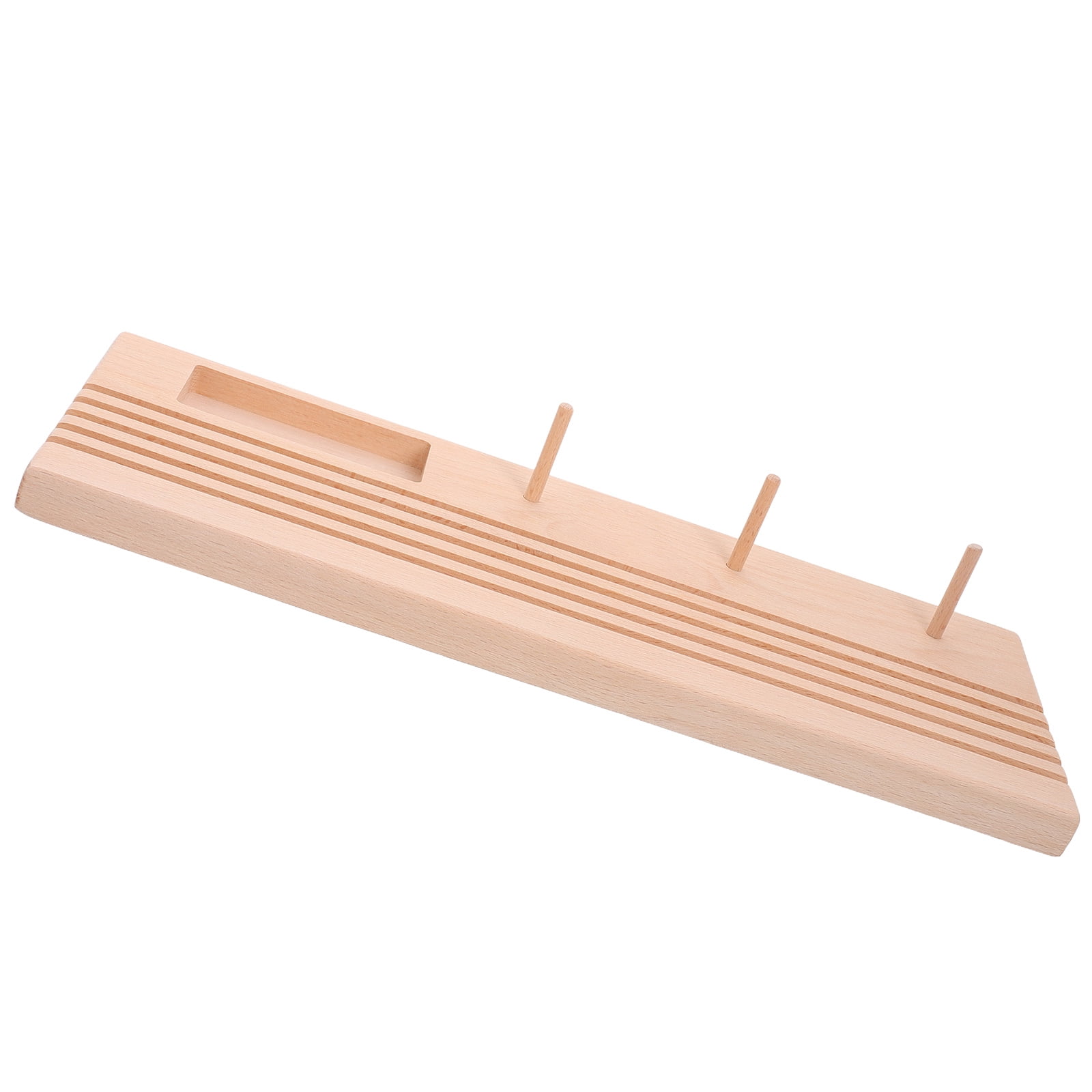 HOMEMAXS Wood Ruler Rack With Quilting Ruler Holder Thread Spool ...