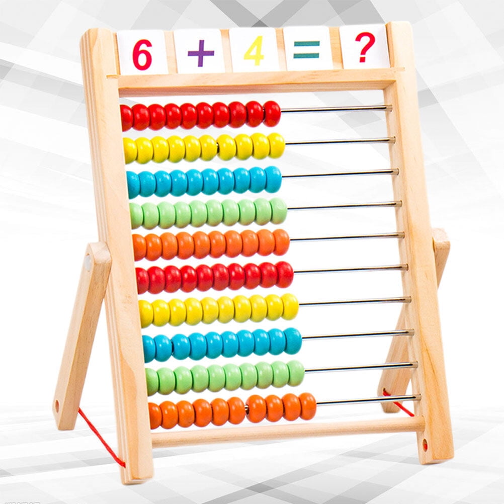 HOMEMAXS Wooden Arithmetic Abacus Calculating Tool for Early Education ...
