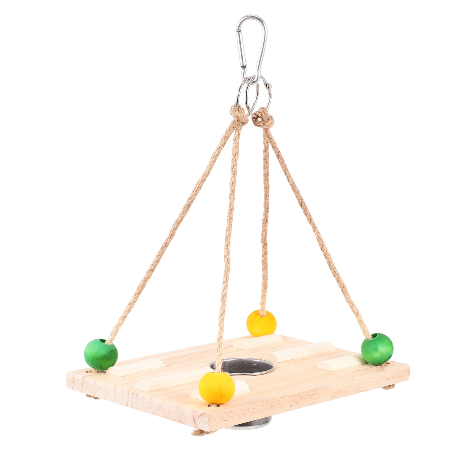 HOMEMAXS Wooden Bird Feeder Pet Shop Hanging Food Container - Walmart.com