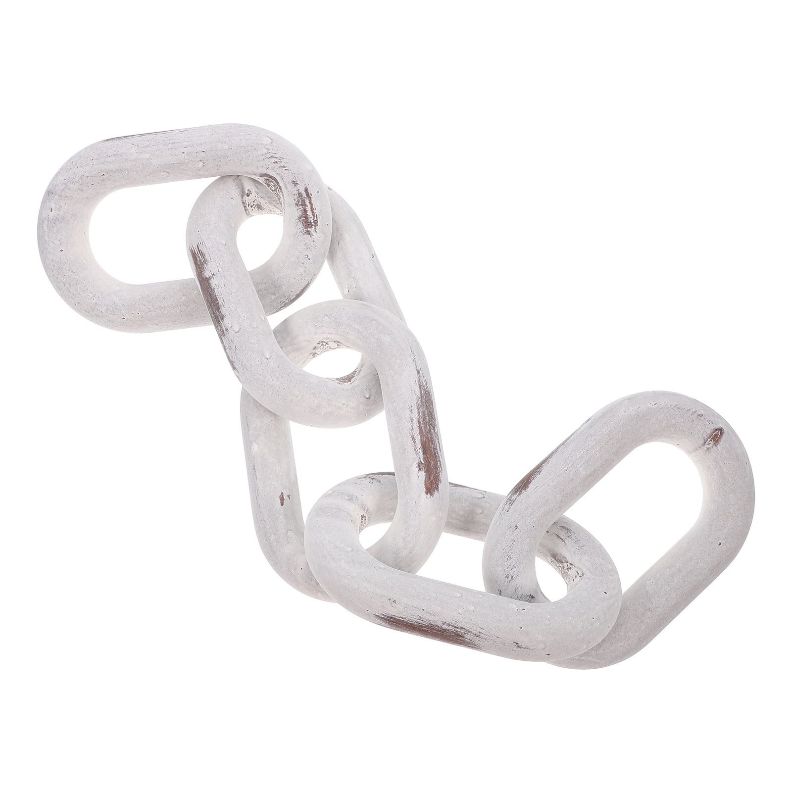 HOMEMAXS Wooden Chain Link Decor Rustic Wooden Chain Decor Farmhouse ...