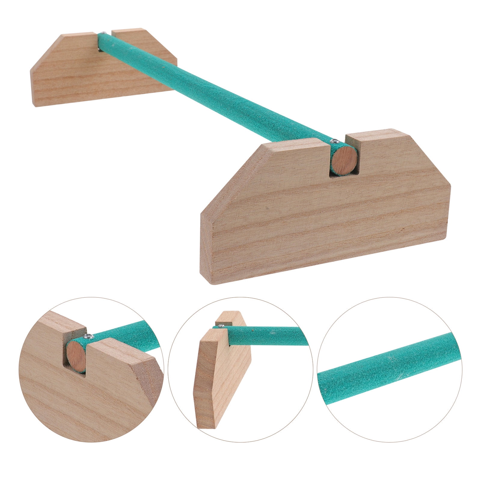 HOMEMAXS Wooden Chicken Perch Natural Wood Chicken Rooster Perch Chick ...