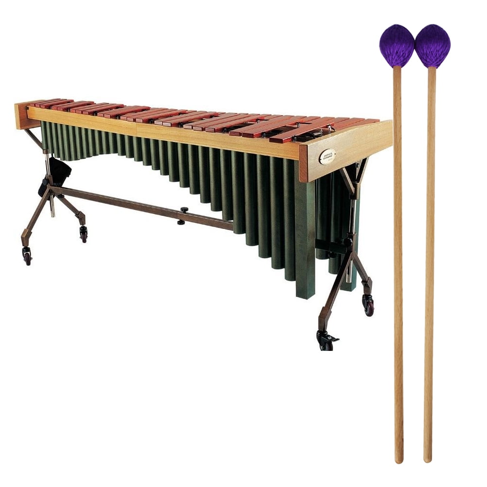 HOMEMAXS Wooden Drumsticks with for Marimba Playing Sturdy Long Handles ...