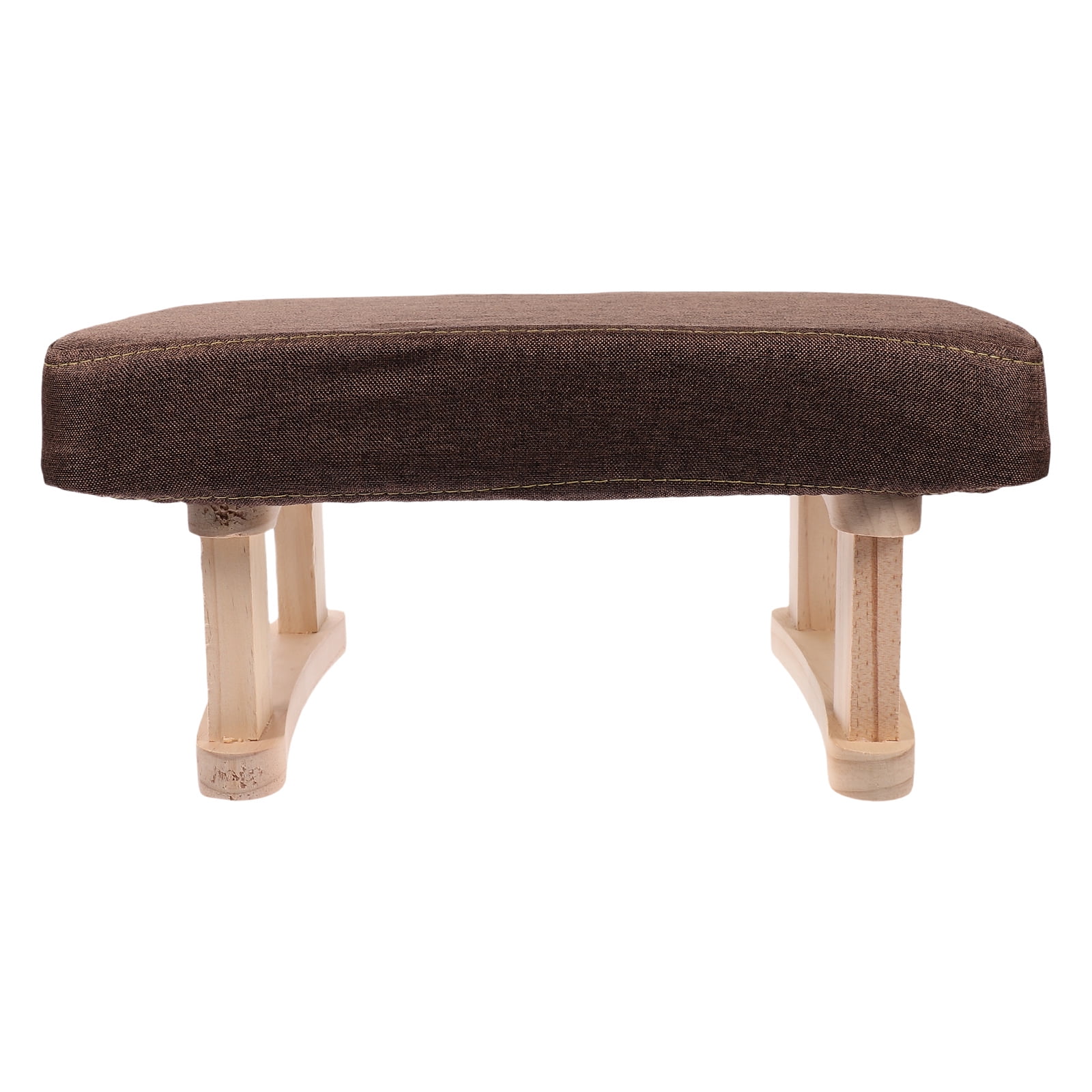 HOMEMAXS Wooden Foot Stool for Bedroom Small Foot Stool with Legs 15 ...