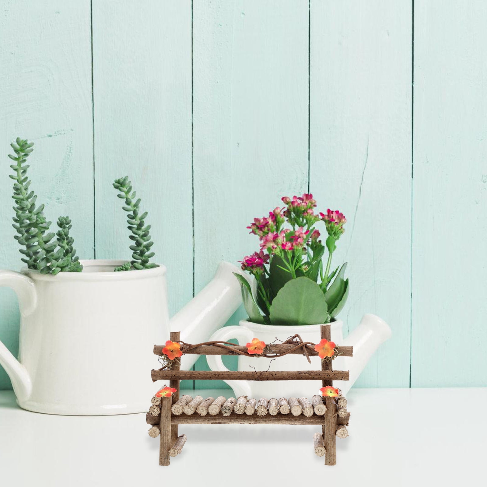 HOMEMAXS Wooden Miniature Bench for DIY Realistic Design Multi Color ...