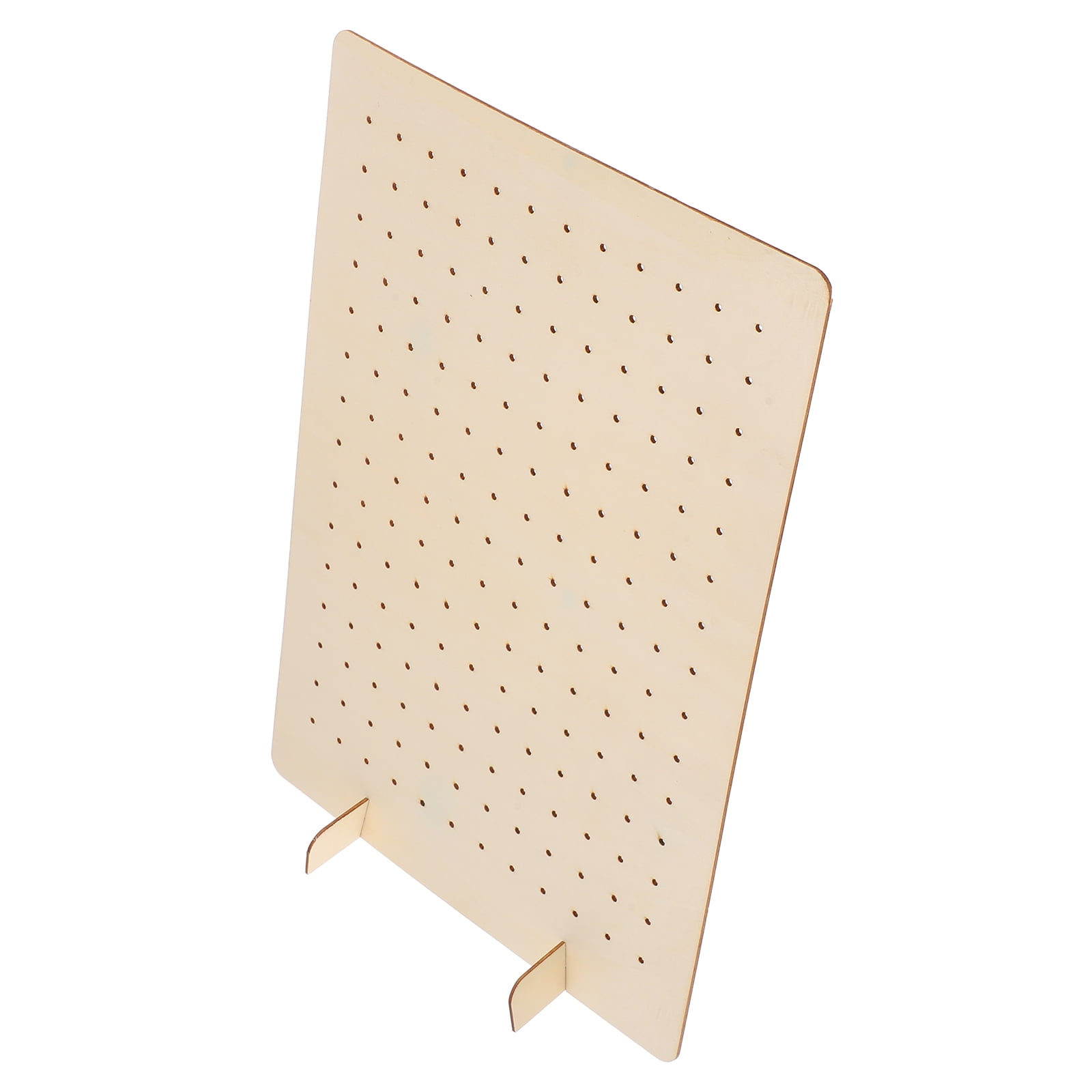 HOMEMAXS Wooden Pegboard Stand Retail Rack Pegboard Display Standing ...