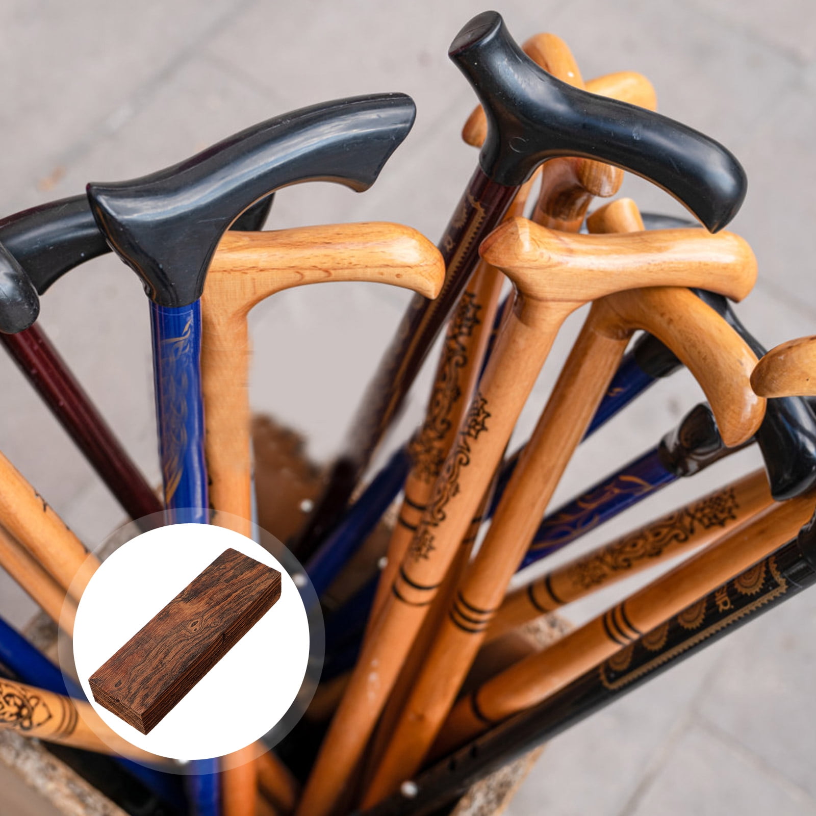 HOMEMAXS Wooden Piece for Crutch Handgrip Making with Wood Material ...