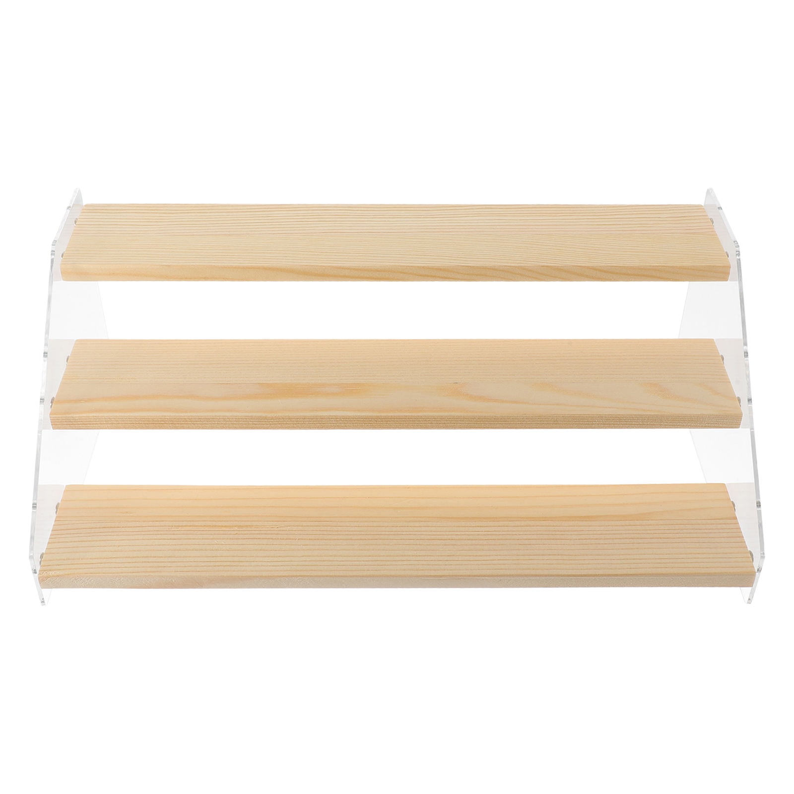 HOMEMAXS Wooden Riser Display Stand for Storage with Generous ...