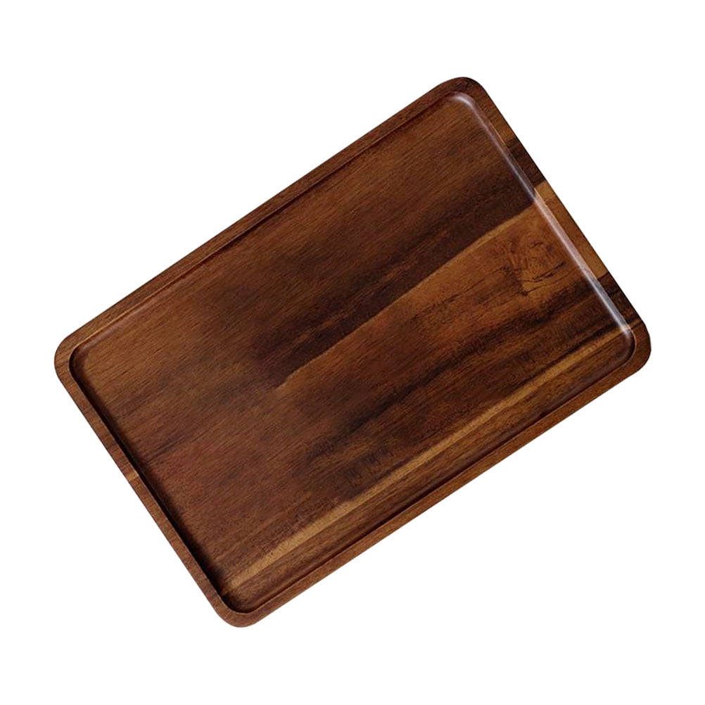 HOMEMAXS Wooden Snack Tray Elegant Food Display Plate Restaurant ...