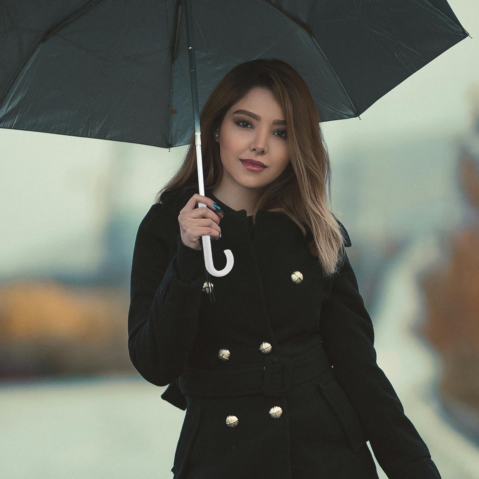 HOMEMAXS Wooden Umbrella Handle Umbrella Handle Replacement Replaceable ...