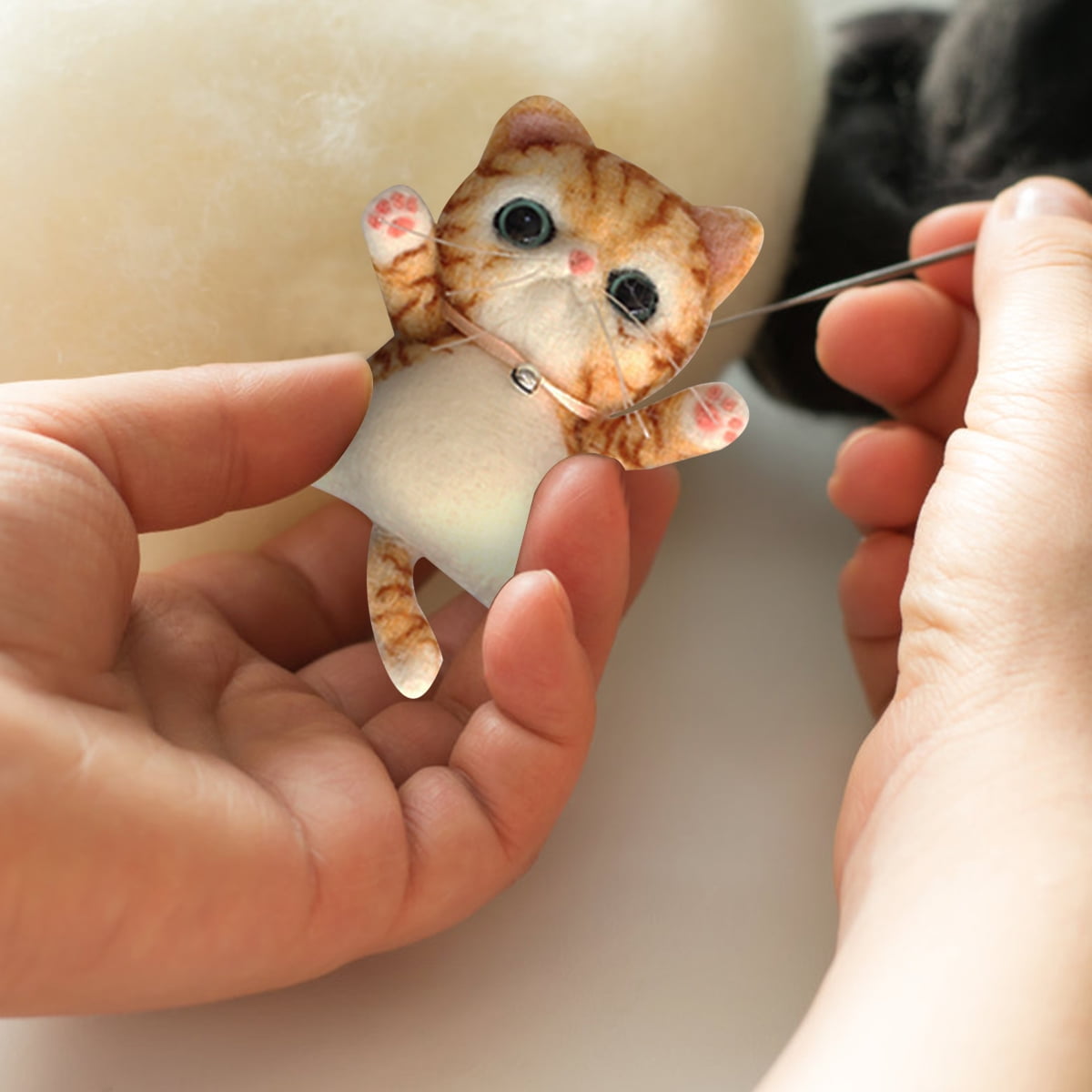 HOMEMAXS DIY Wool Felt Accessories Kit for Handmade Crafts Assorted ...