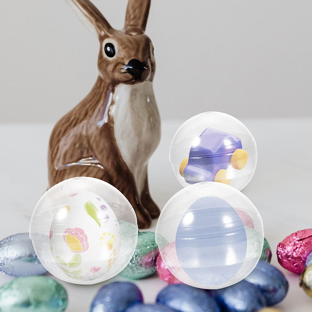 HOMEMAXS Worgeous 200pcs Round Clear Empty Capsules for Candy Storage ...