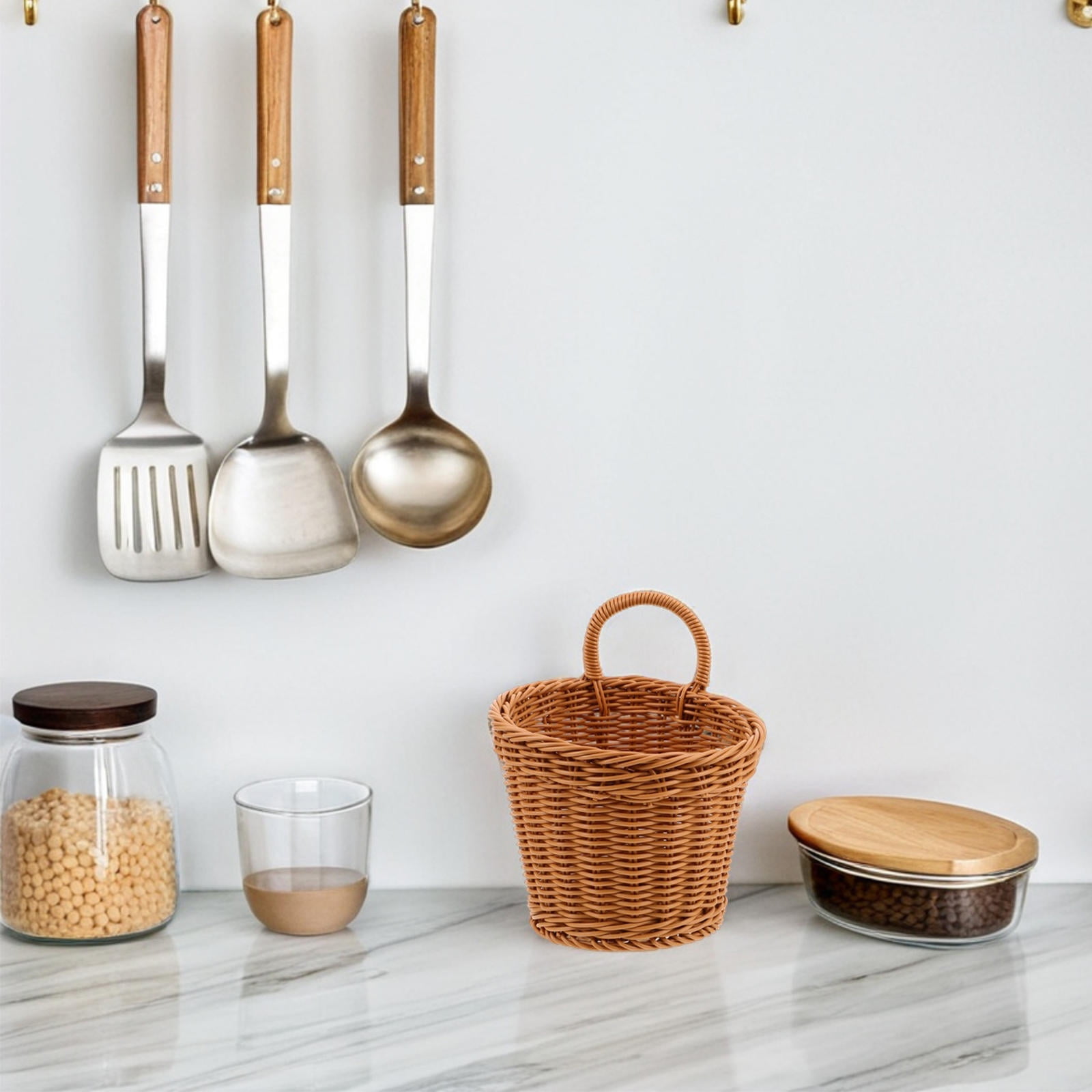 HOMEMAXS Woven Kitchen Basket for Onion Garlic and Ginger Hanging ...