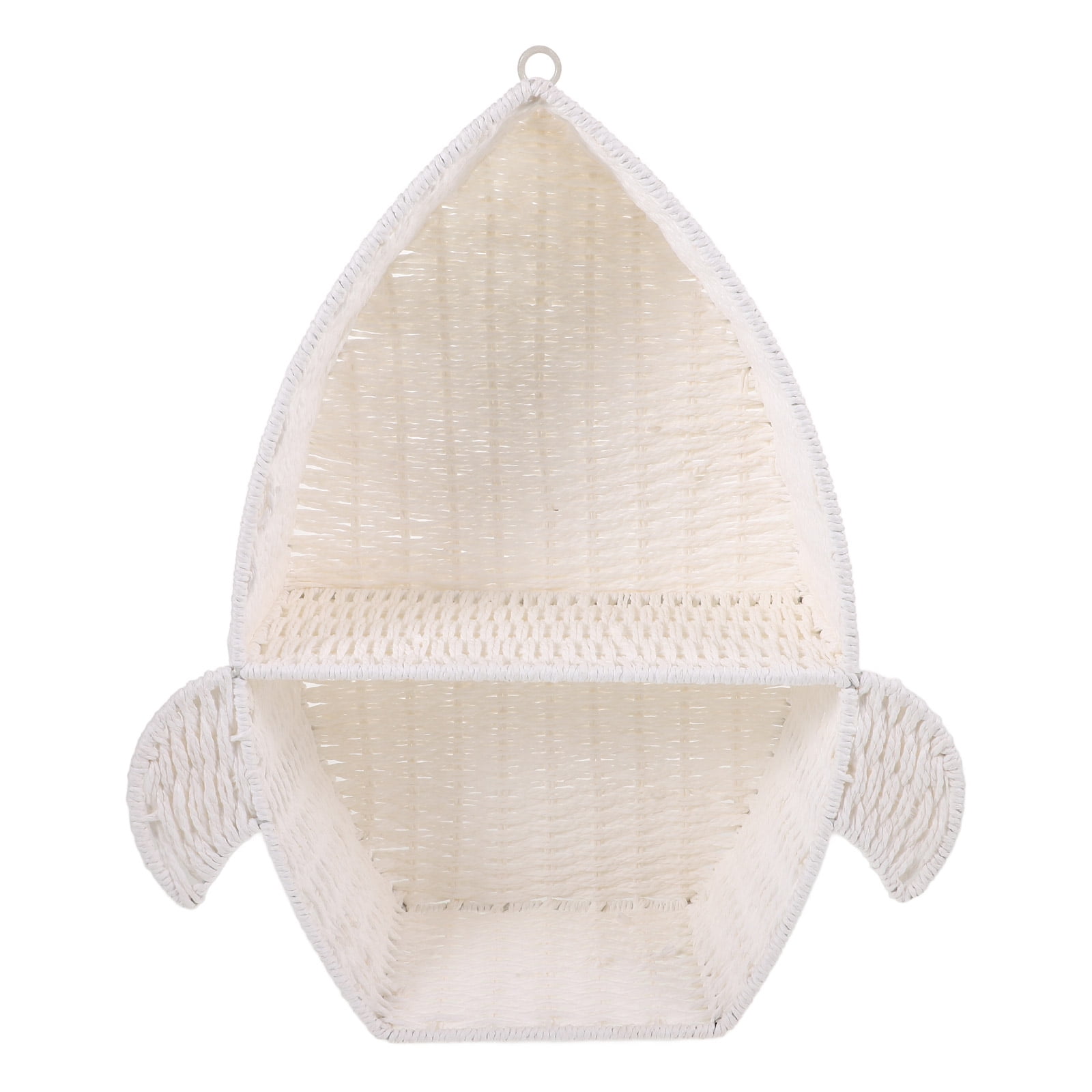 HOMEMAXS Woven Wall Shelf Bathroom Floating Woven Wall Shelf Woven ...