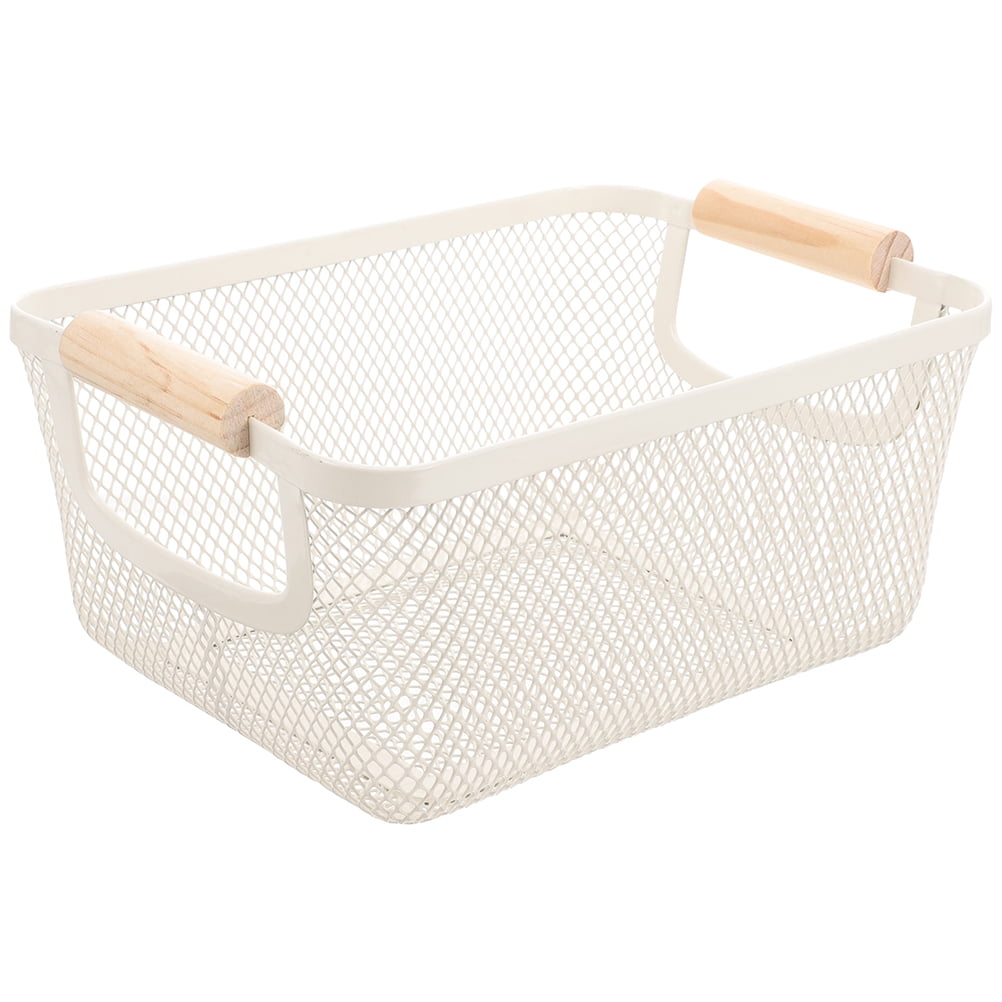 HOMEMAXS Wrought Iron Storage Basket Aesthetically Pleasing Practical ...