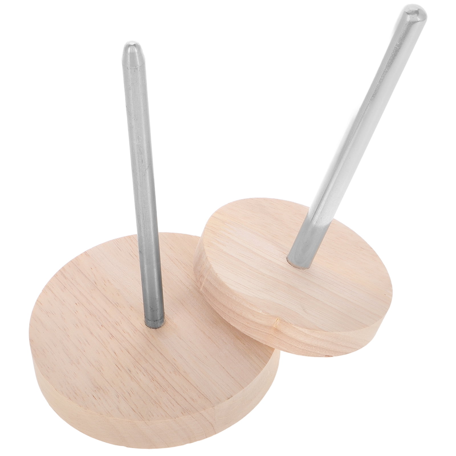 HOMEMAXS Yarn Holder for Crocheting Wooden Yarn Spinner with Rotating ...