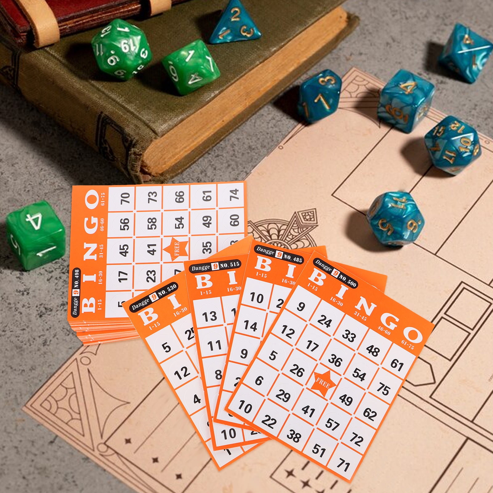 HOMEMAXS Yellow Bingo Game Cards for Fun and Intellectual Development ...