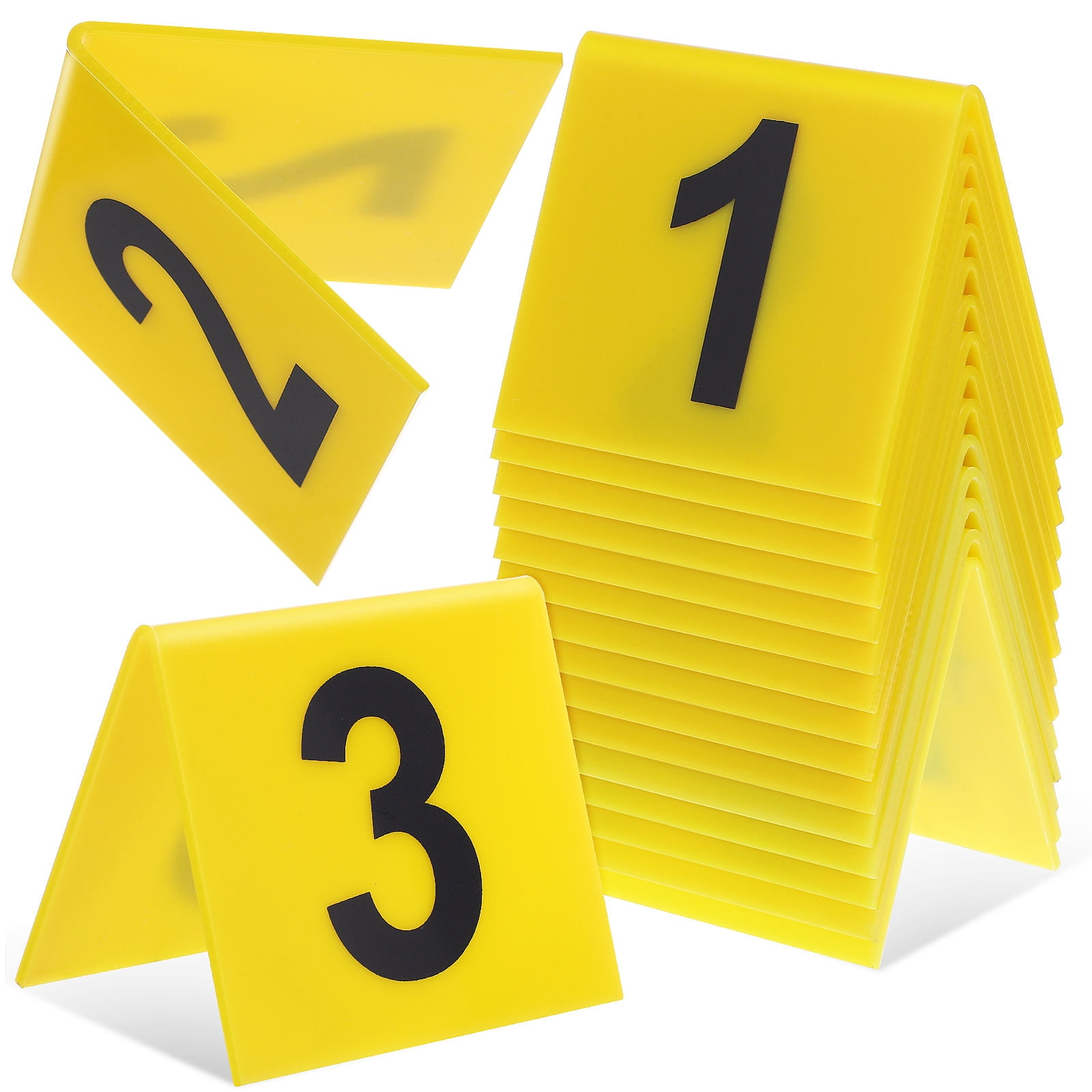 HOMEMAXS Yellow Evidence Markers for Marking Use Sturdy Plastic ...