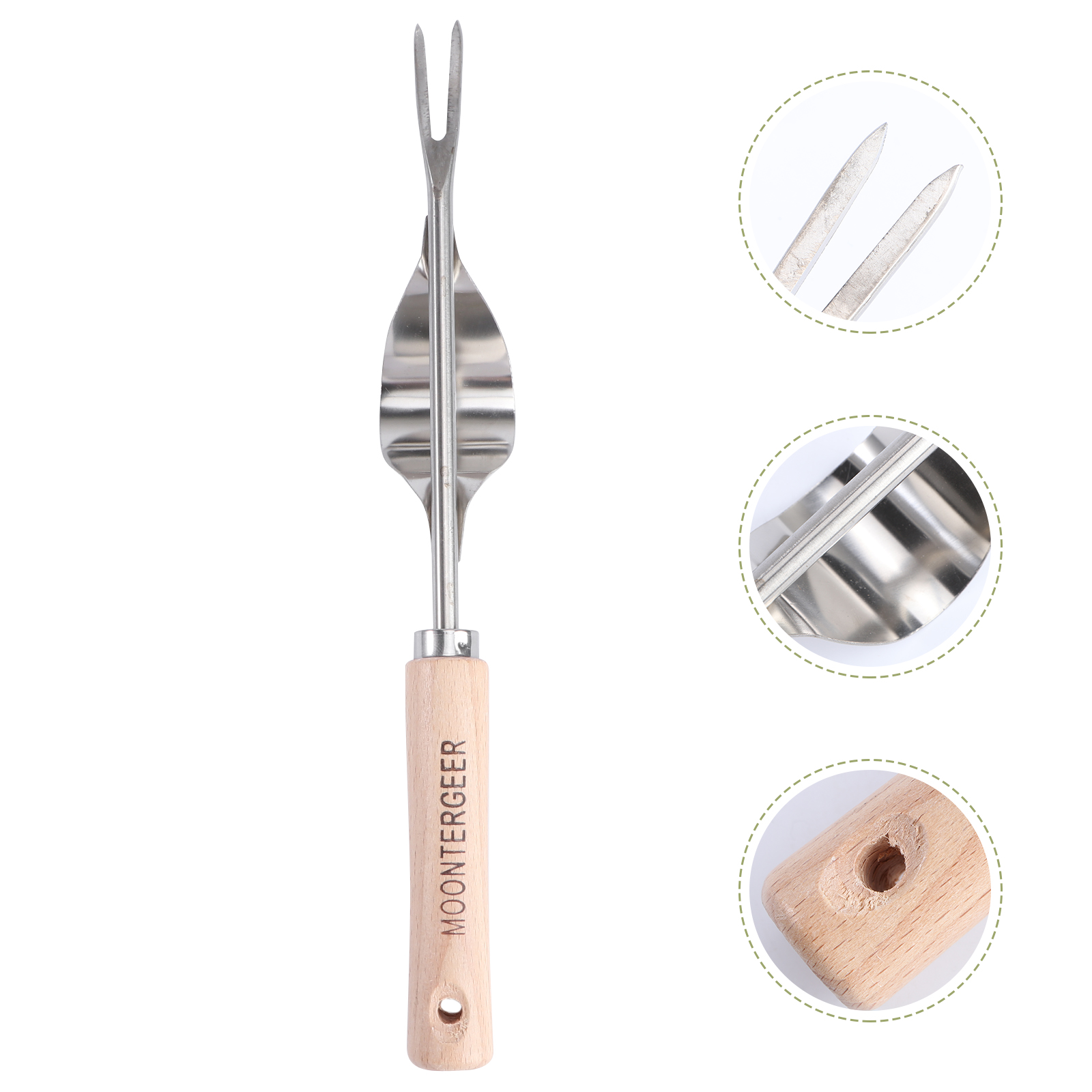 HOMEMAXS Yellow Manual Weeding Tool with Stainless Steel and Plastic ...