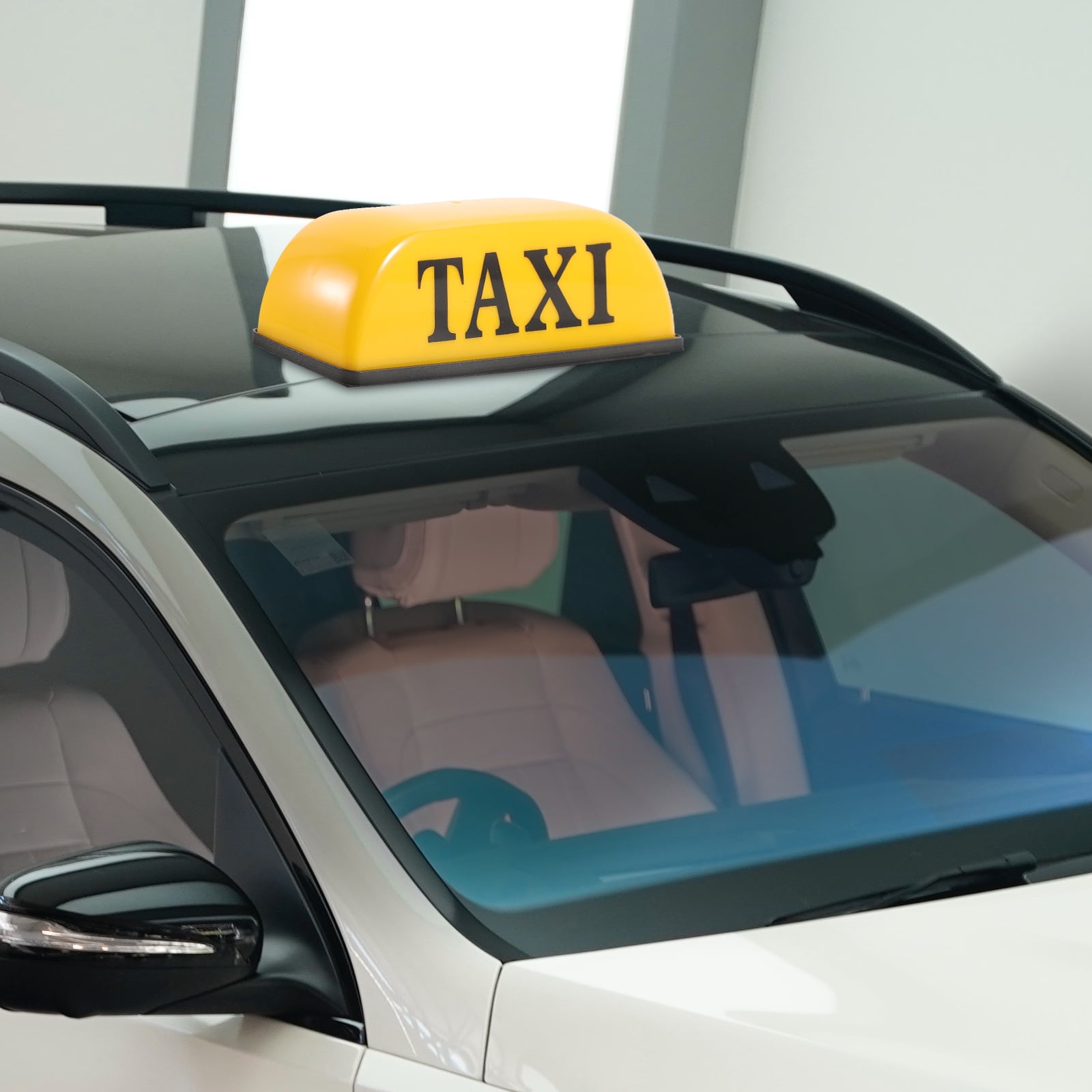 HOMEMAXS Yellow Plastic Taxi Roof LED Light with Bright Illumination ...