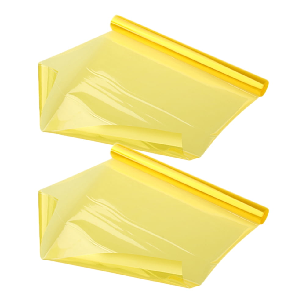 HOMEMAXS Yellow Self Adhesive Headlight Tint Film for Car Use PVC ...