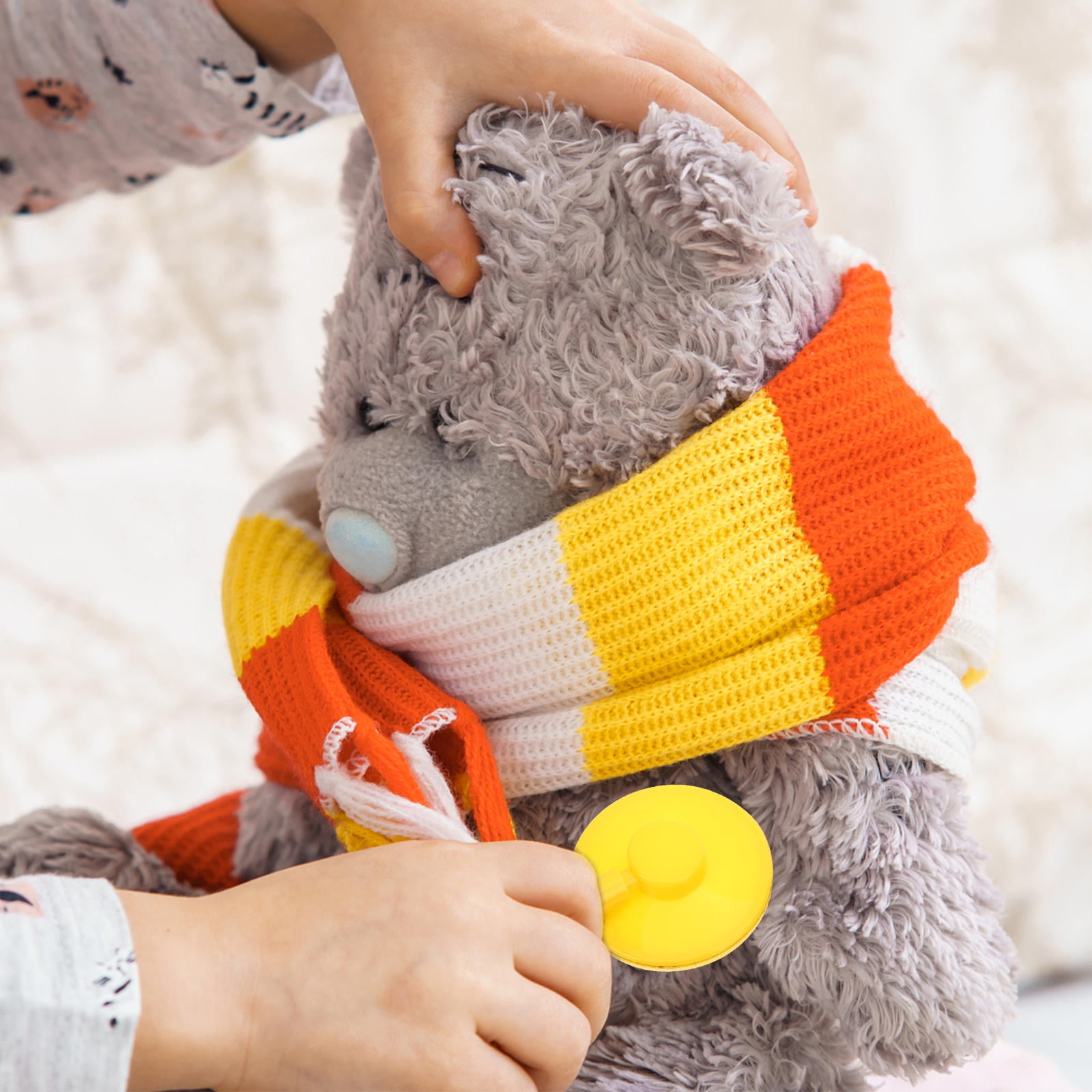 HOMEMAXS Yellow Stethoscope Toy for Playing Helps Alleviate Fear 2pcs ...