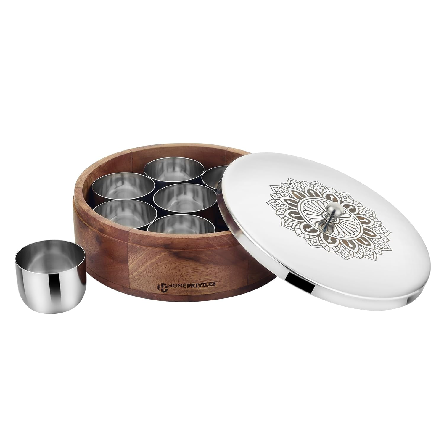 HOMEPRIVILEZ AKSH Masala BoxSpice BoxStorageOrganiserAnjarai Peti for ...