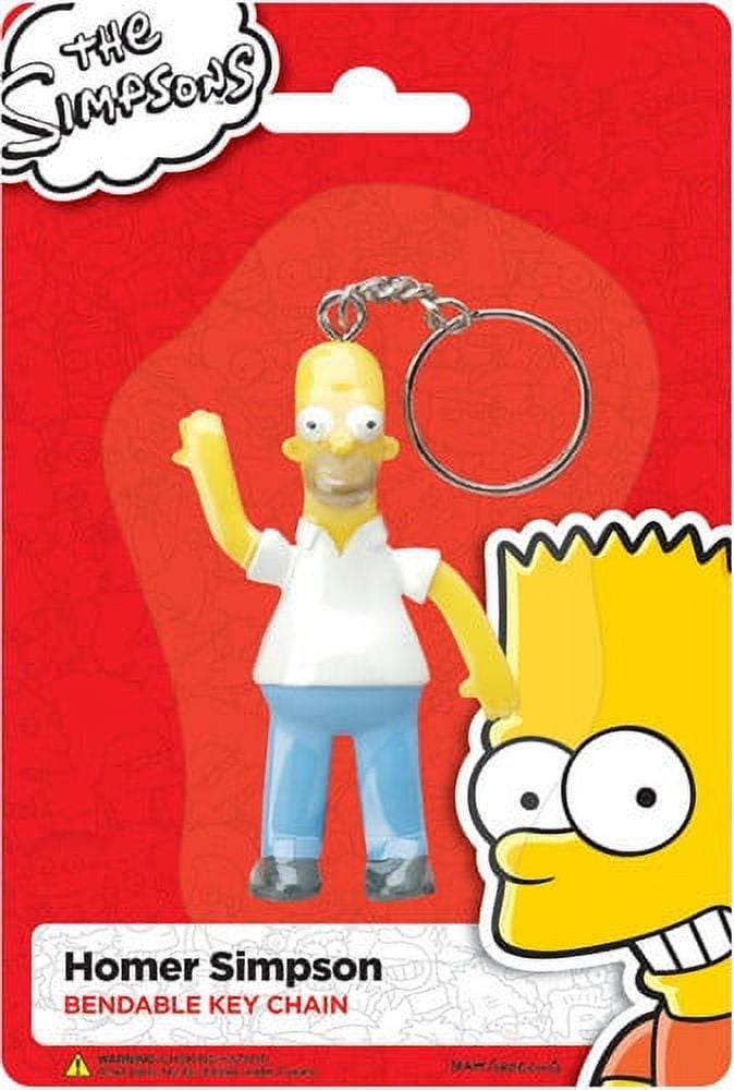 HOMER SIMPSON 3.5 BENDABLE KEYCHAIN - Walmart.com