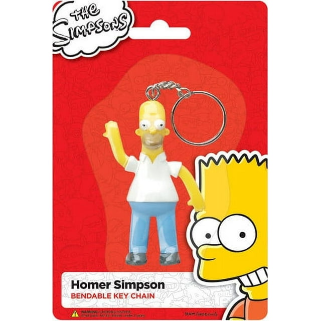HOMER SIMPSON 3.5 BENDABLE KEYCHAIN - Walmart.com