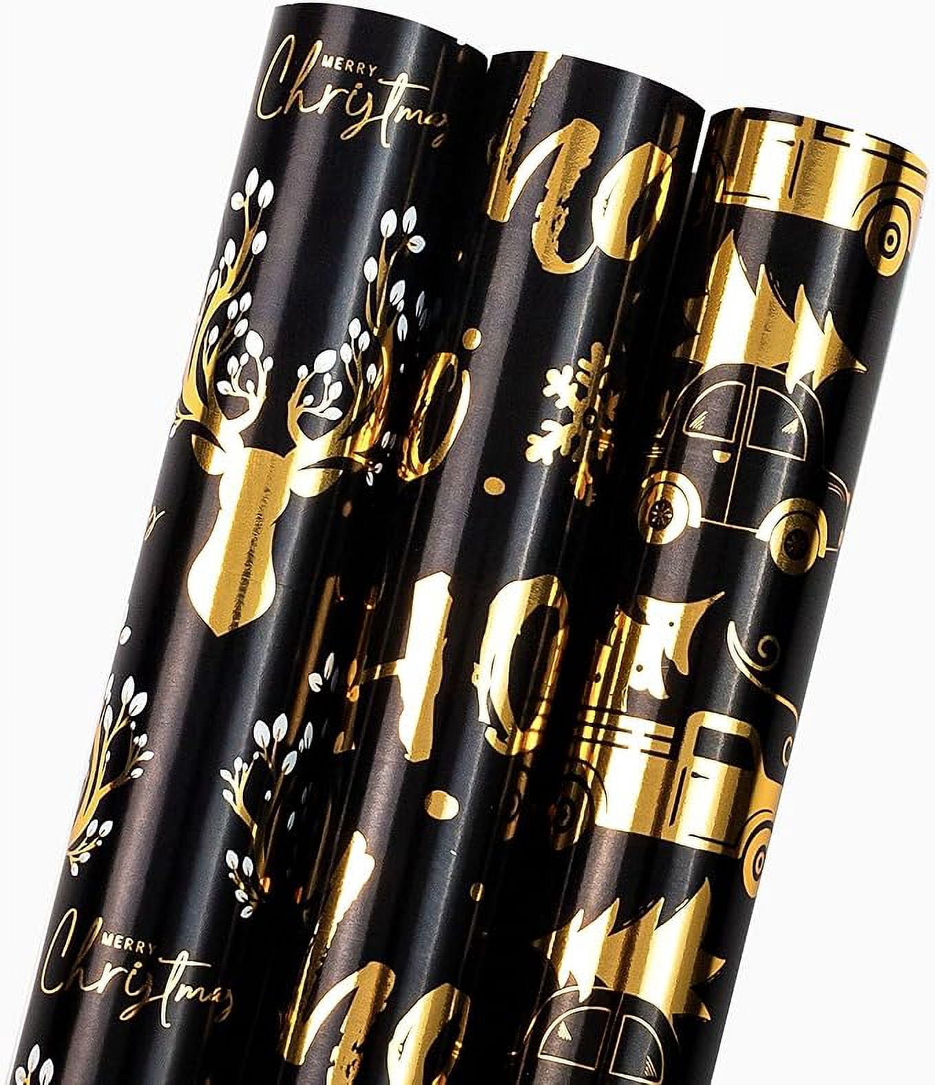 HOMERAL Christmas Wrapping Paper Roll Set- 17 X 120 in Per Roll(42.5 sq ...