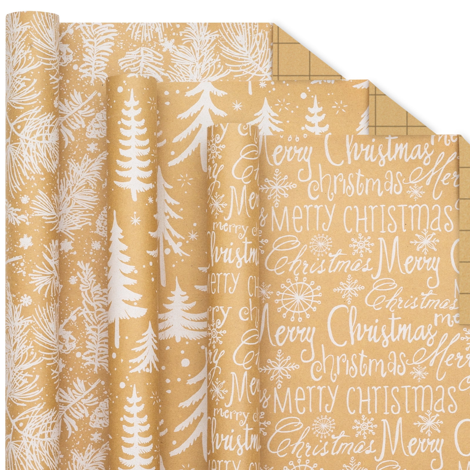HOMERAL Christmas Wrapping Paper Roll Set- 17 X 120 in Per Roll(42.5 sq ...