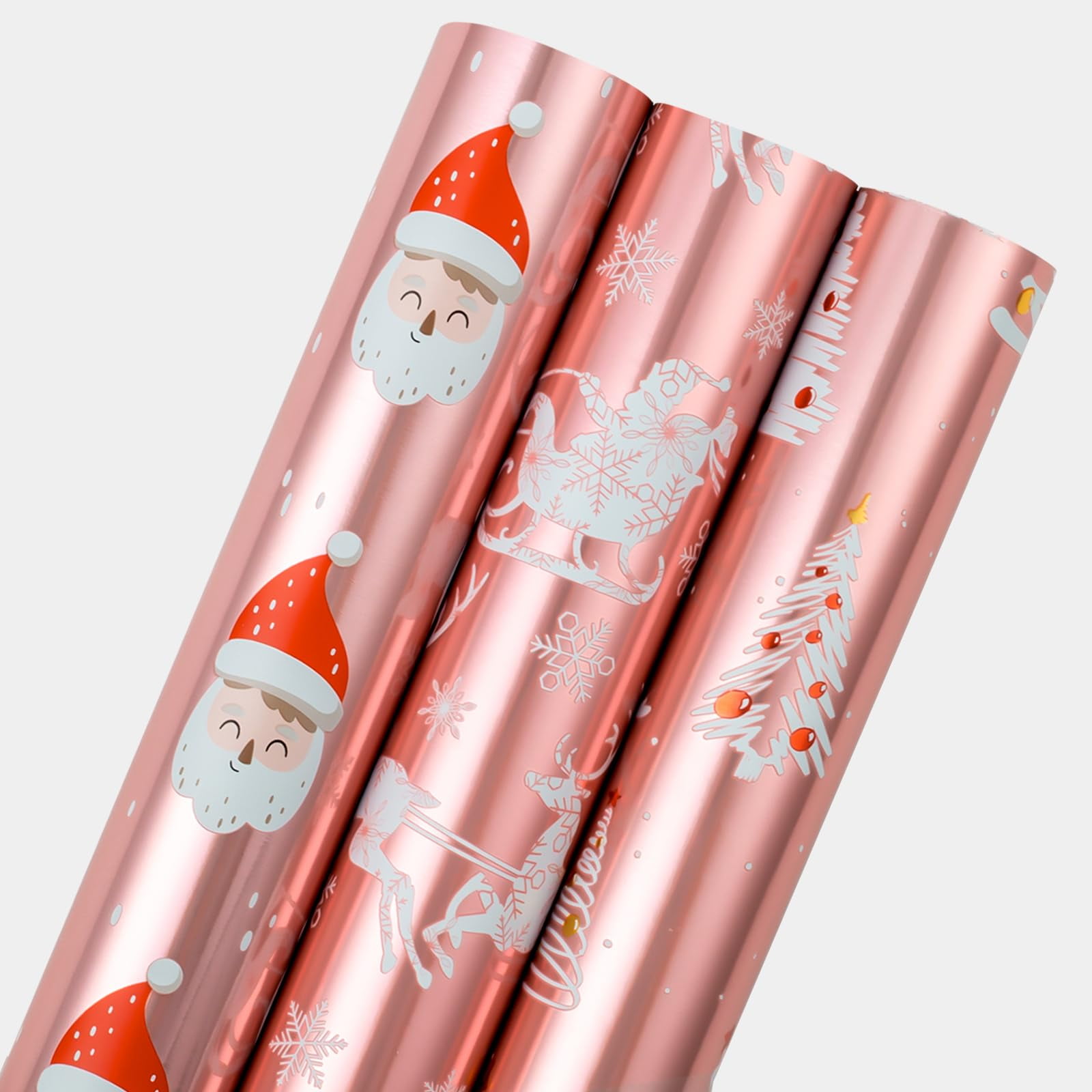 HOMERAL Christmas Wrapping Paper Roll Set- 17 X 120 in Per Roll(42.5 sq ...