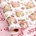 HOMERAL Christmas Wrapping Paper Roll - Pink Gift Wrap with Cookie ...