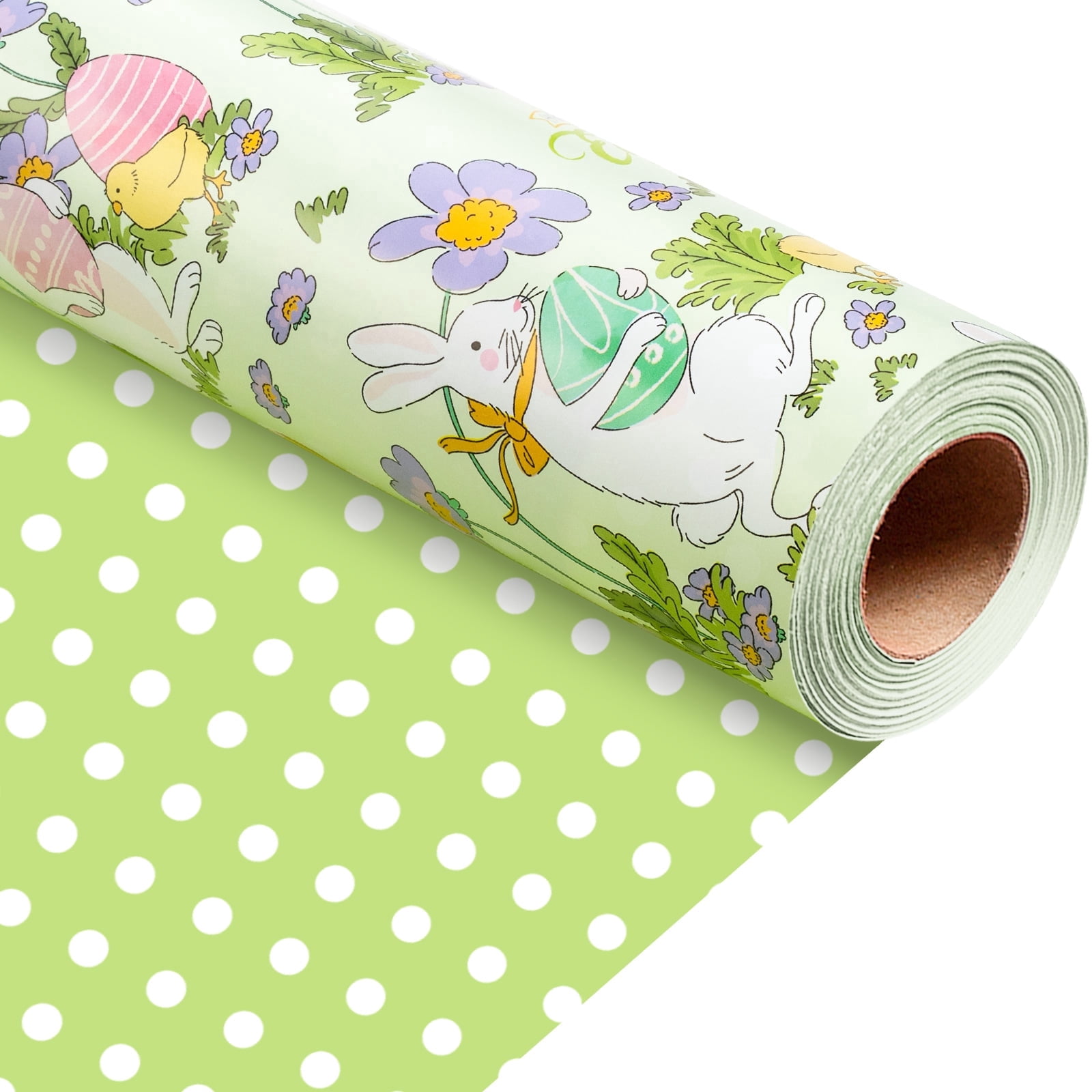 HOMERAL Easter Wrapping Paper Roll - 17 Inch X 33 Feet - Pink Gift Wrap ...