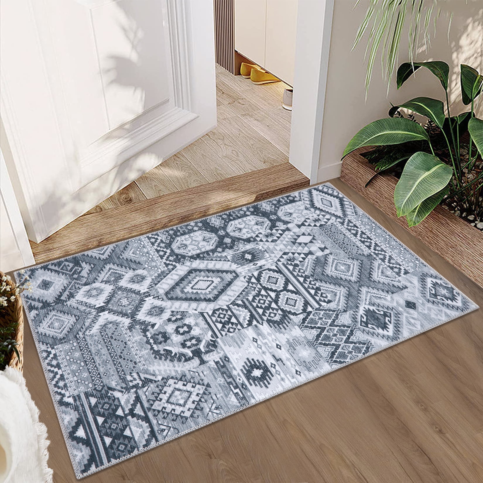 HOMERRY 2' x 3' Entryway Area Rug Vintage Bohemian Patterns Small ...