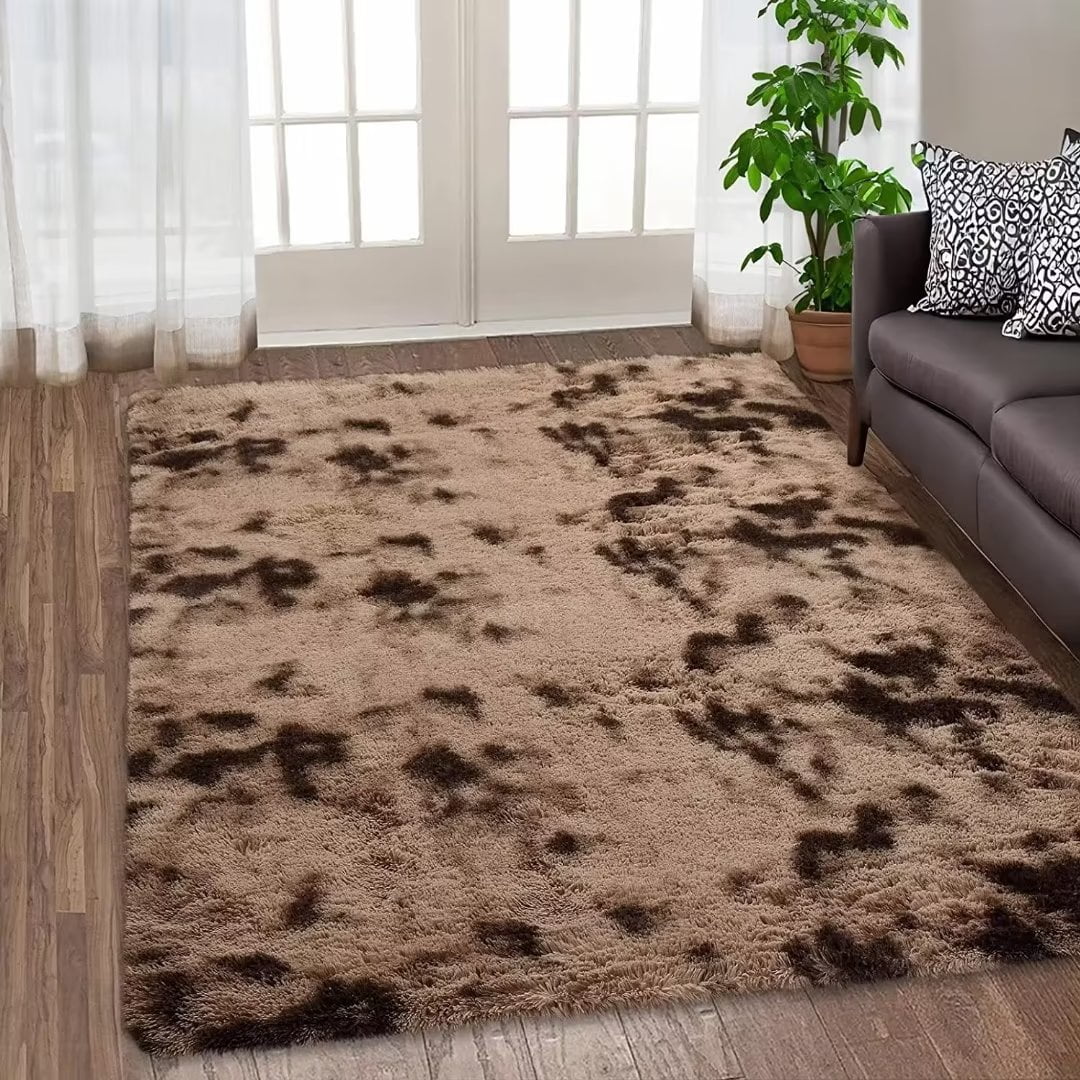 HOMERRY 4ft x 6ft Shaggy Area Rugs for Bedroom Living Room Fluffy Rug ...