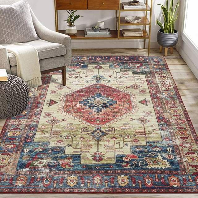 HOMERRY Large 8' x 10' Vintage Persian Carpet for Living Room ...