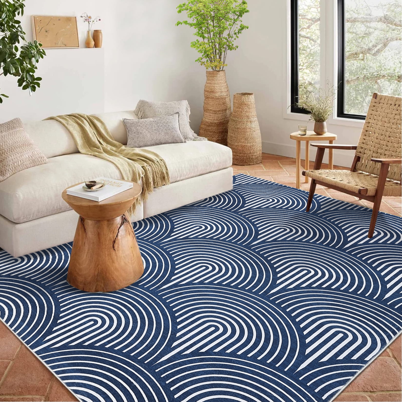 HOMERRY 8' x 10' Living Room Rug Washable Rug Large Modern Area Rugs ...