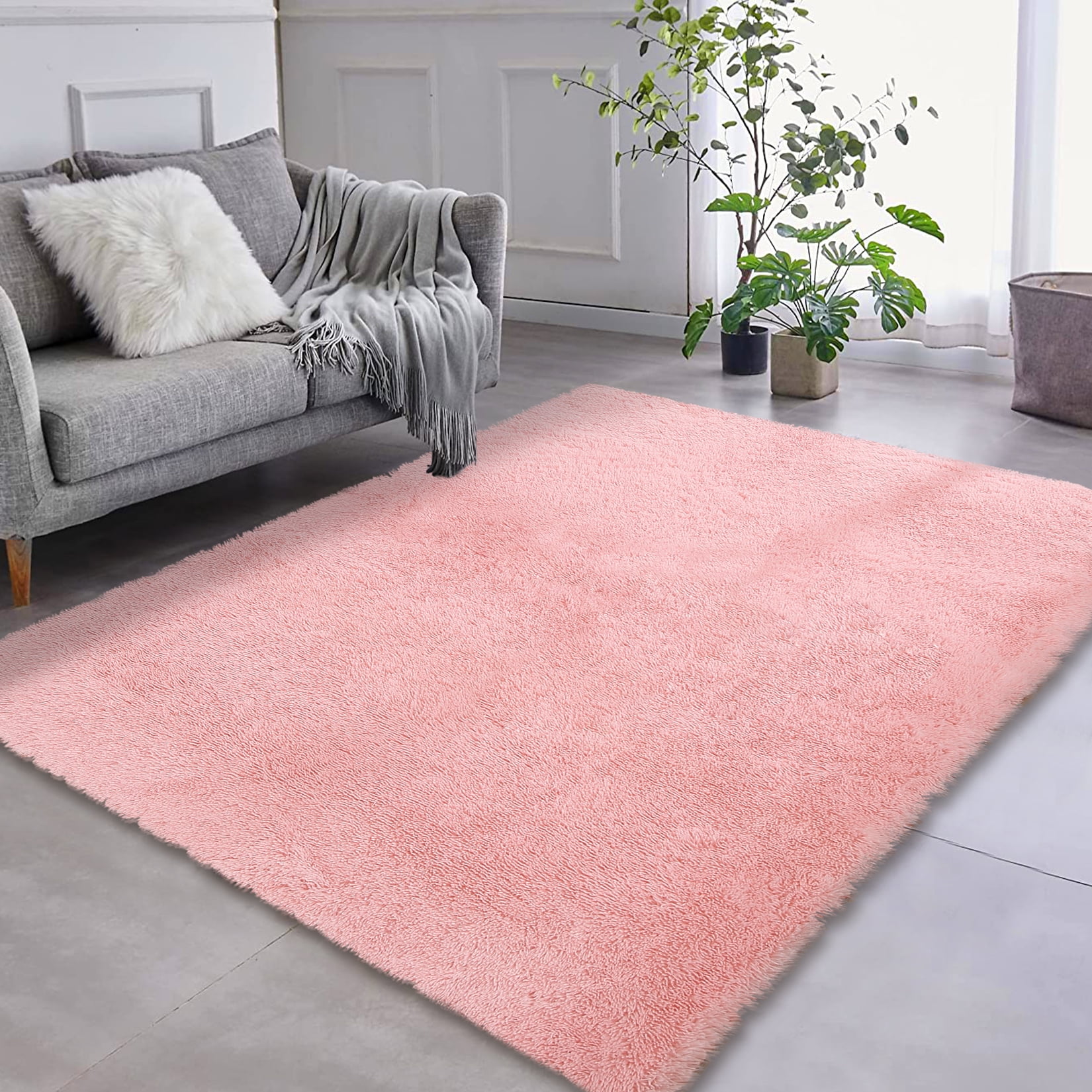 HOMERRY 9 x 12 Fluffy Area Rug for Bedroom, Fuzzy Shag Area Rug for ...