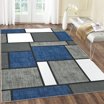 Nourison Astra Machine Washable Geometric Multicolor 5'3" x 7' Area Rug ...