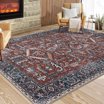 Nourison Vintage Home Bohemian Red Blue 5' x 7' Area Rug (5x7 ...