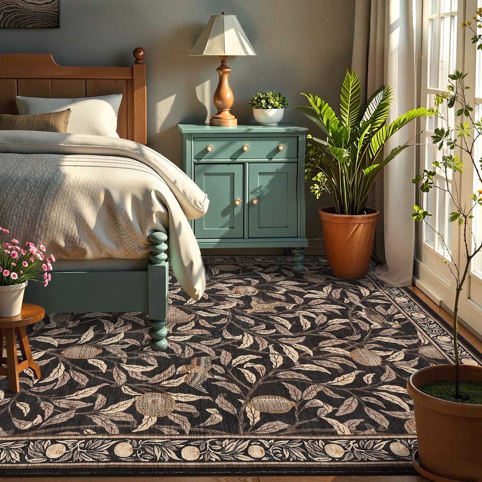HOMERRY Area Rug 5' x 7' Rugs for Living Room Modern Washable Indoor ...