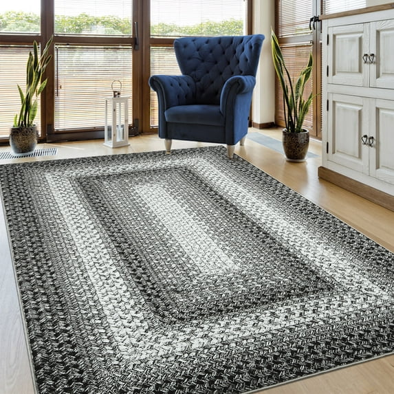 HOMERRY Area Rug 5x7 Washable Rug Modern Geometric Area Rug for Living ...