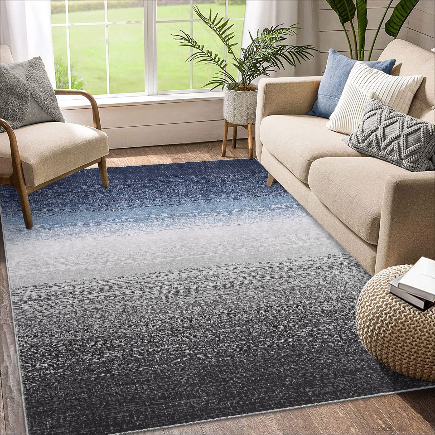 HOMERRY Area Rugs 5' x 7' Rug for Living Room Contemporary Ombre ...