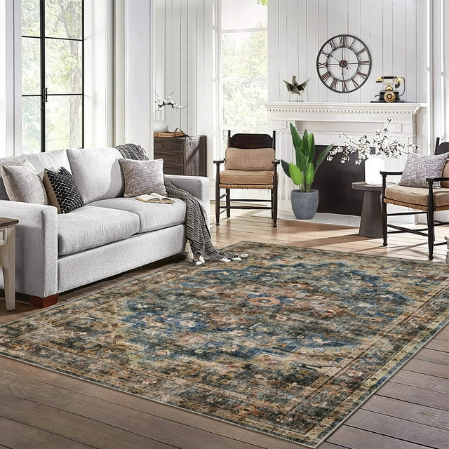HOMERRY Area Rugs 8' x 10' Area Rug for Living Room Floral Geometric ...