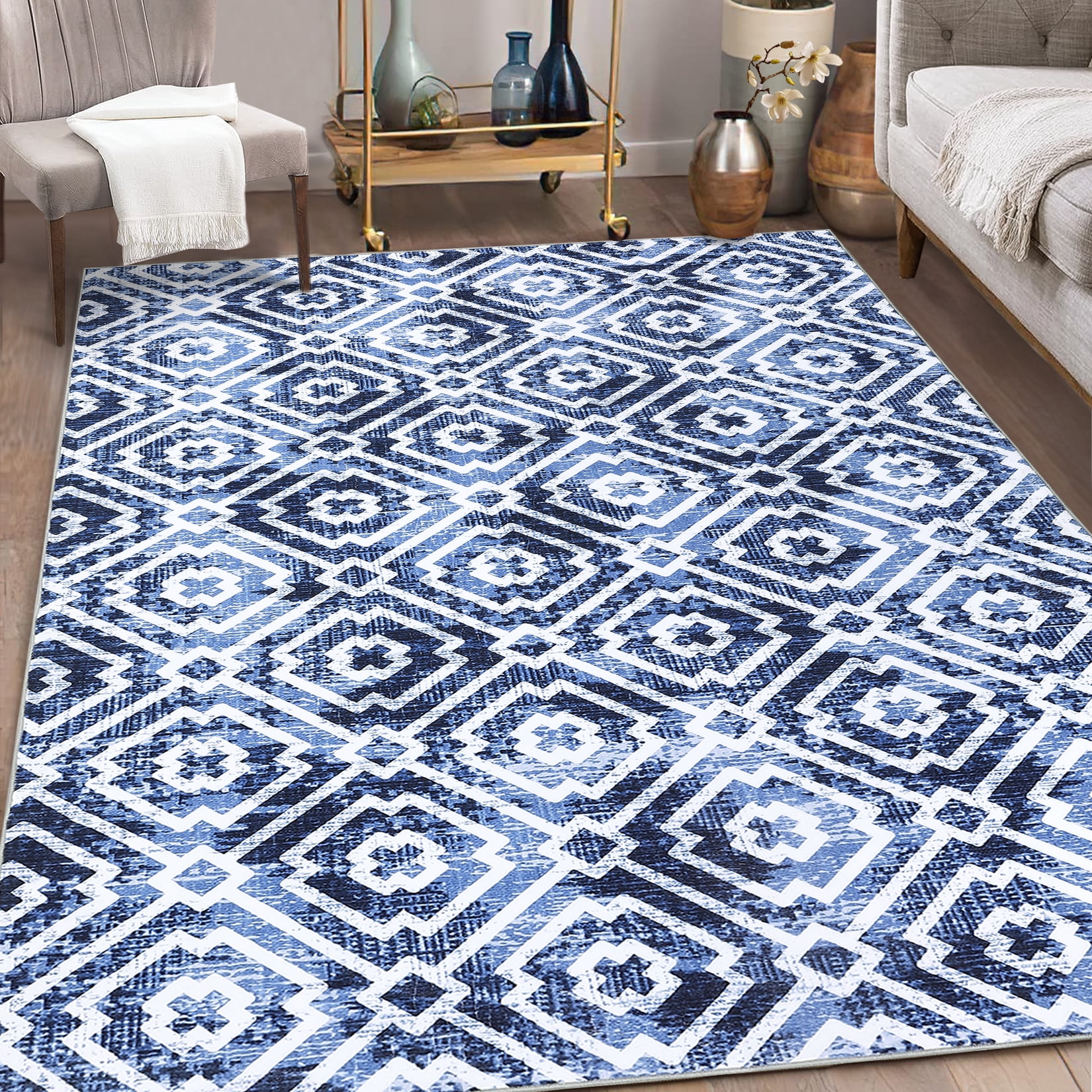 HOMERRY Area Rugs 8' x 10' Area Rug for Living Room Modern Moroccan ...