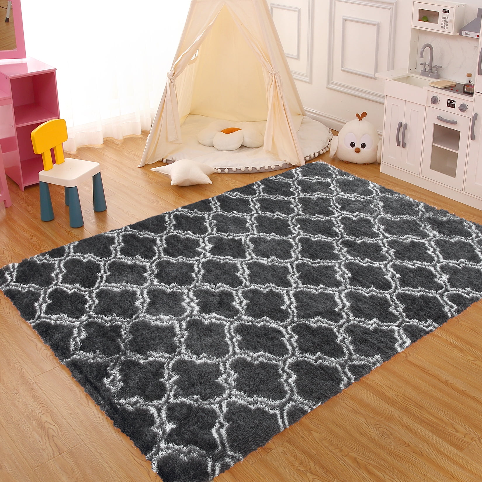HOMERRY Area Rugs 8' x 10' Modern Fluffy Rug Plush Rug Ultra-Soft High ...